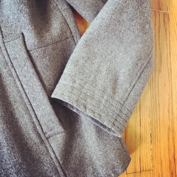 Topman | Jackets & Coats | Topman Woolblend Heather Gray Peacoat Brand ...